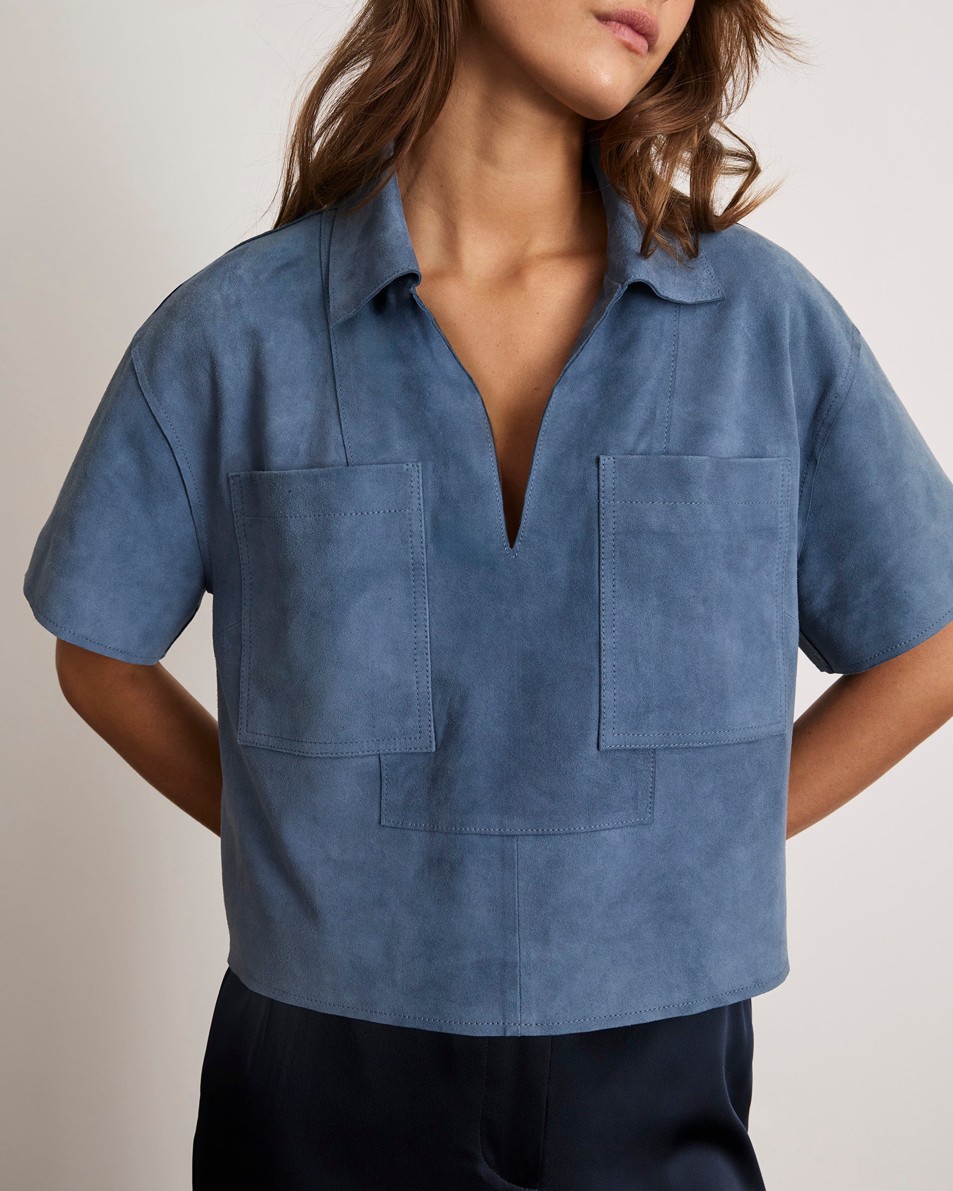 Jade Suede Top – Tanya Taylor